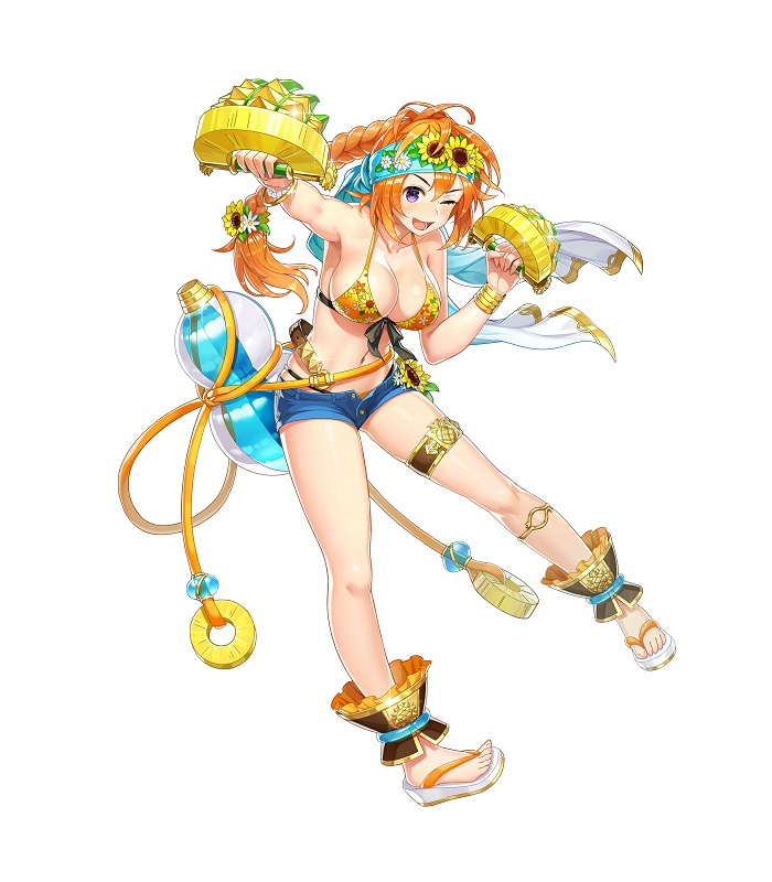 スマートフォン用バトルRPG『三国BASSA!!』に、水着武将★4「張飛」（CV.上坂すみれ）などが登場 | moca