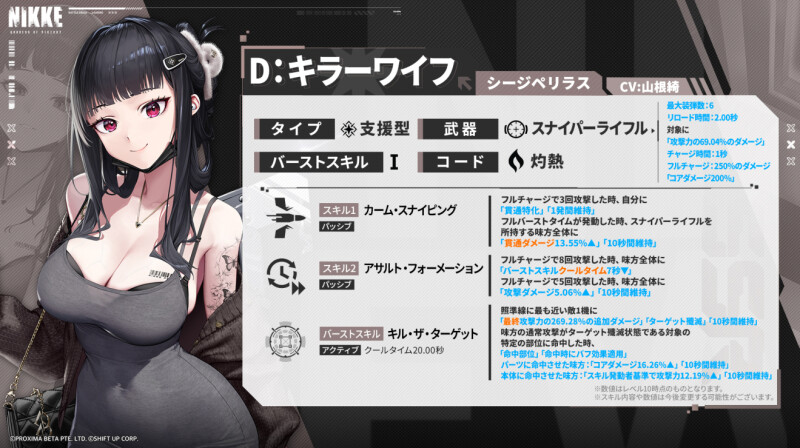 ガンガールRPG『勝利の女神：NIKKE』に新SSR「D：キラーワイフ」（CV.山根綺）が登場 | moca