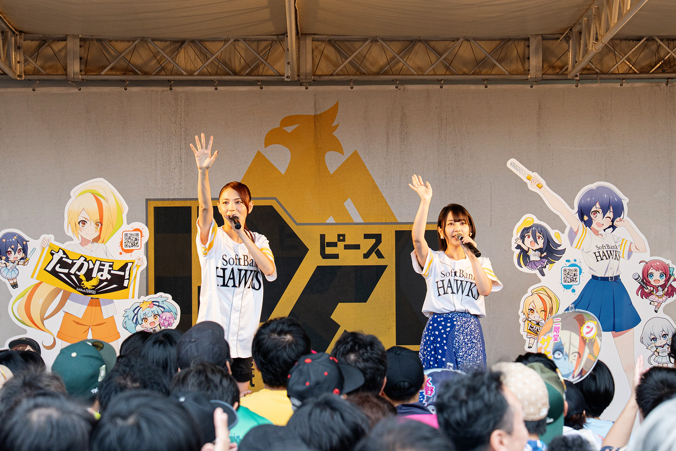 劇場版『ゾンビランドサガ ゆめぎんがパラダイス』が福岡ソフトバンクホークスとコラボ。田野アサミ・種田梨沙がみずほPayPayドーム福岡に登場 | moca